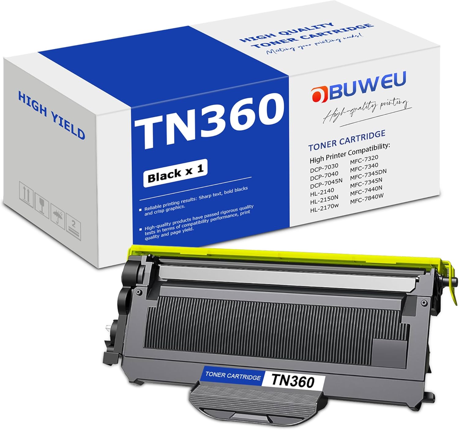 Amazon.com: TN360 Toner Cartridge Replacement for Brother TN330 TN360 TN-330 TN-360 High Yield ...