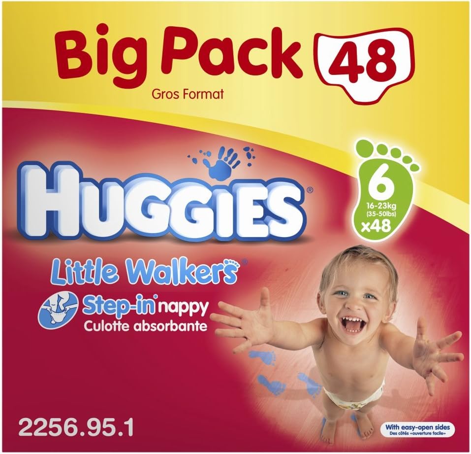 Huggies - 2256951 - Little Walkers Big Pack - Taille 6 - 16-23 kg x 48 ...