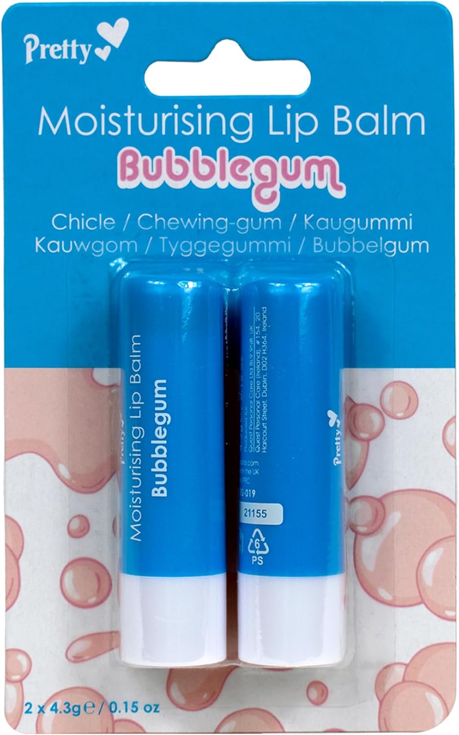 Pretty Moisturising Lip Balm - Kids Bubblegum : Amazon.co.uk: Beauty
