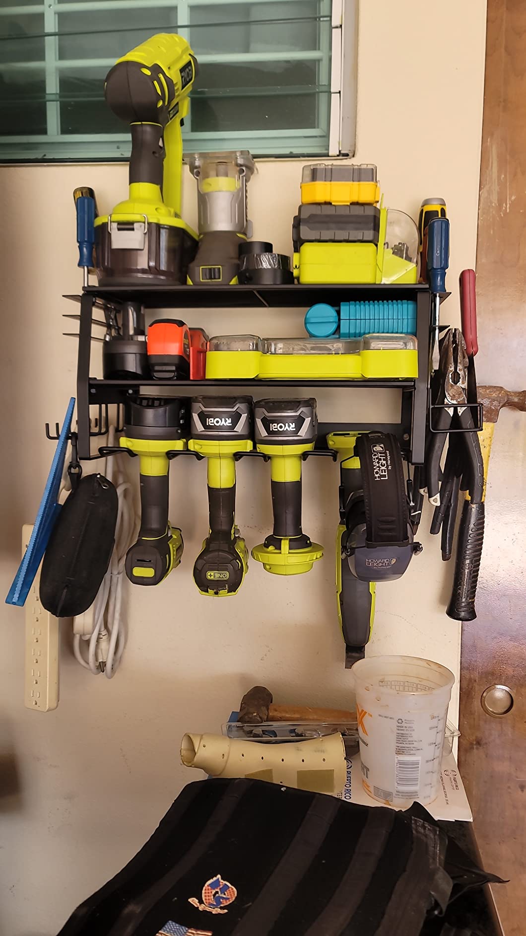 $5/mo - Finance Kayfia Power Tool Organizer Wall Mounted 3 Layer Garage ...