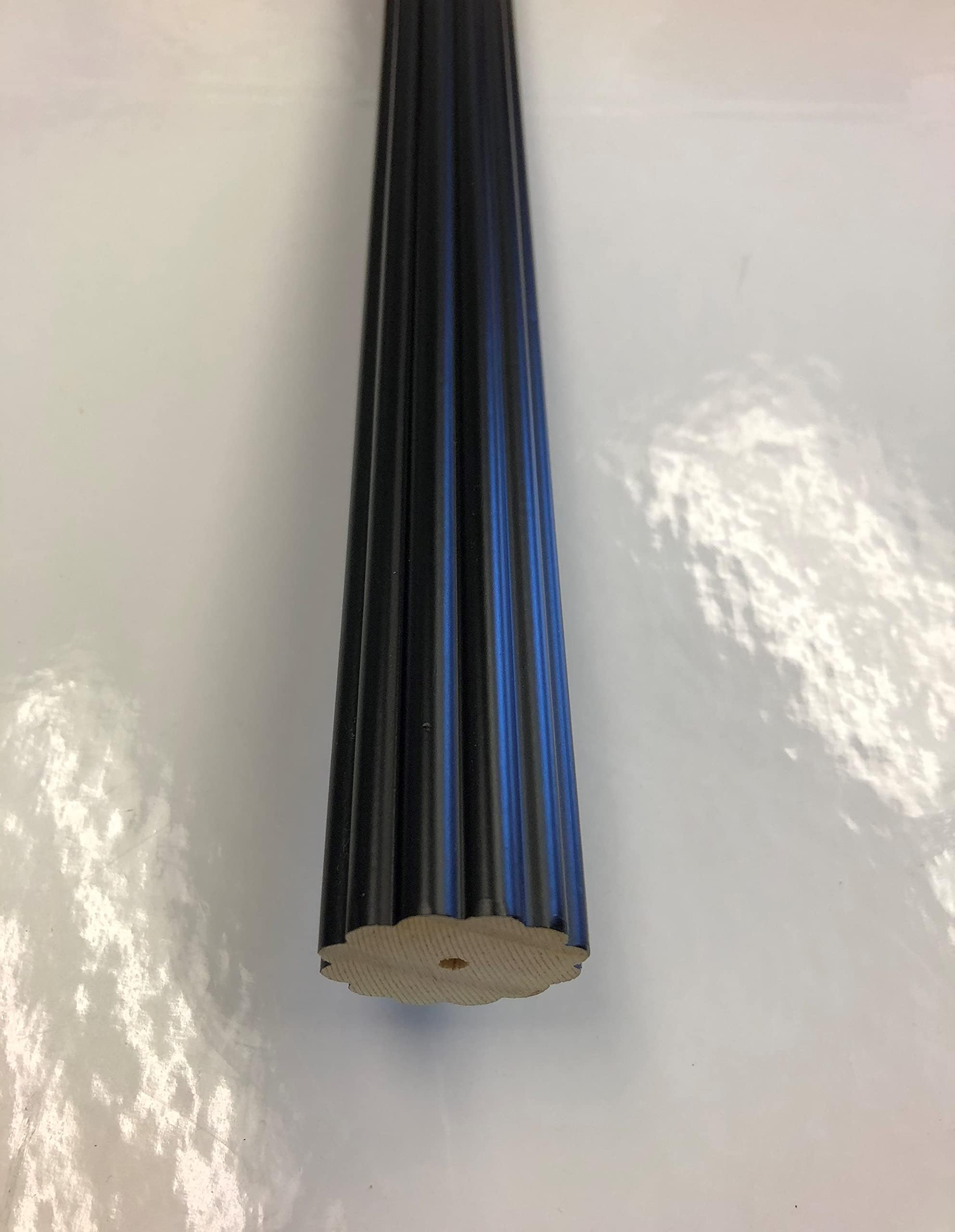 Amazon.com: 1 3/8 Inch Diameter Drapery Wood Fluted Curtain Rod 8 Ft ...