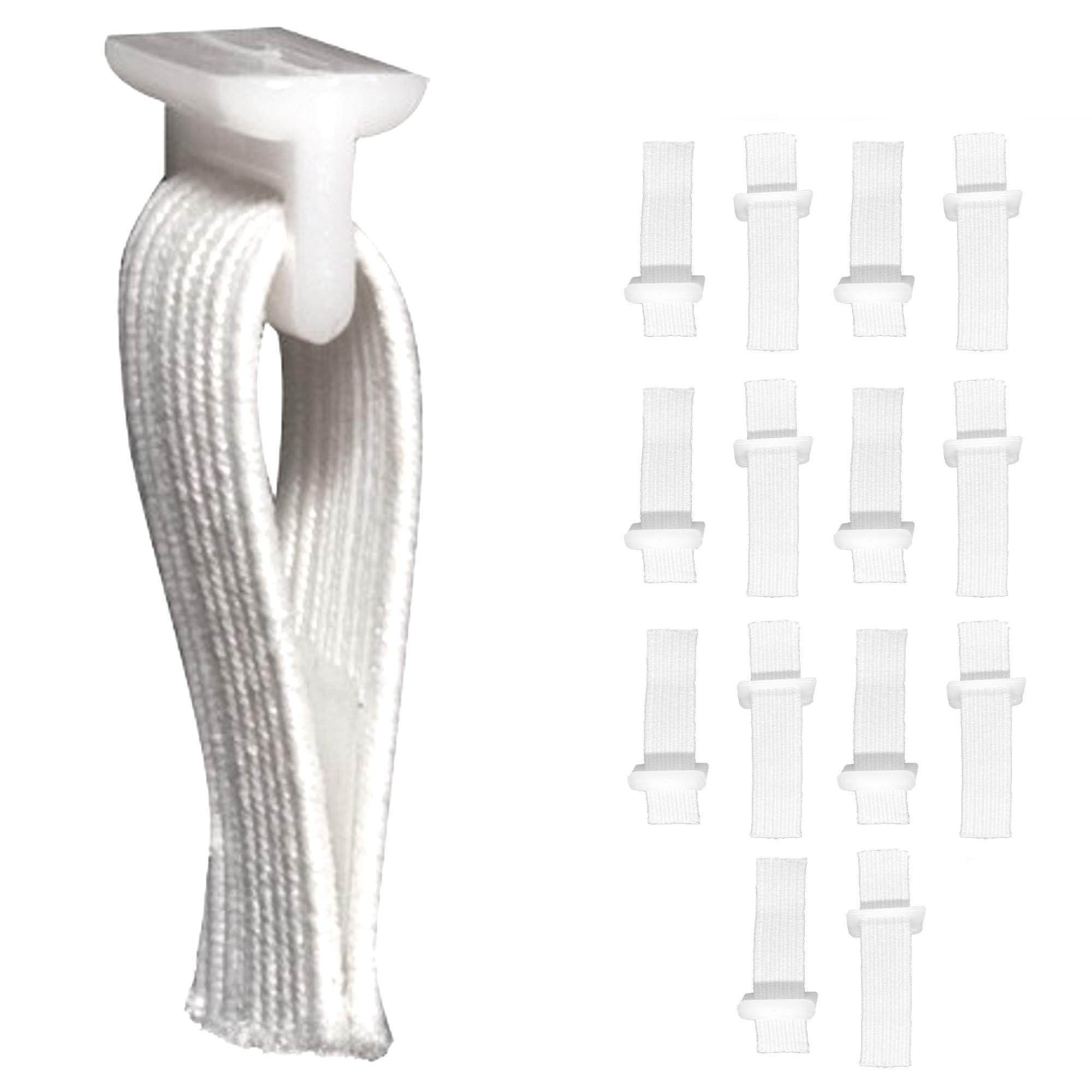 Amazon.com: DMSE Wholesale Elastic Curtain Slide Carriers Glides ...