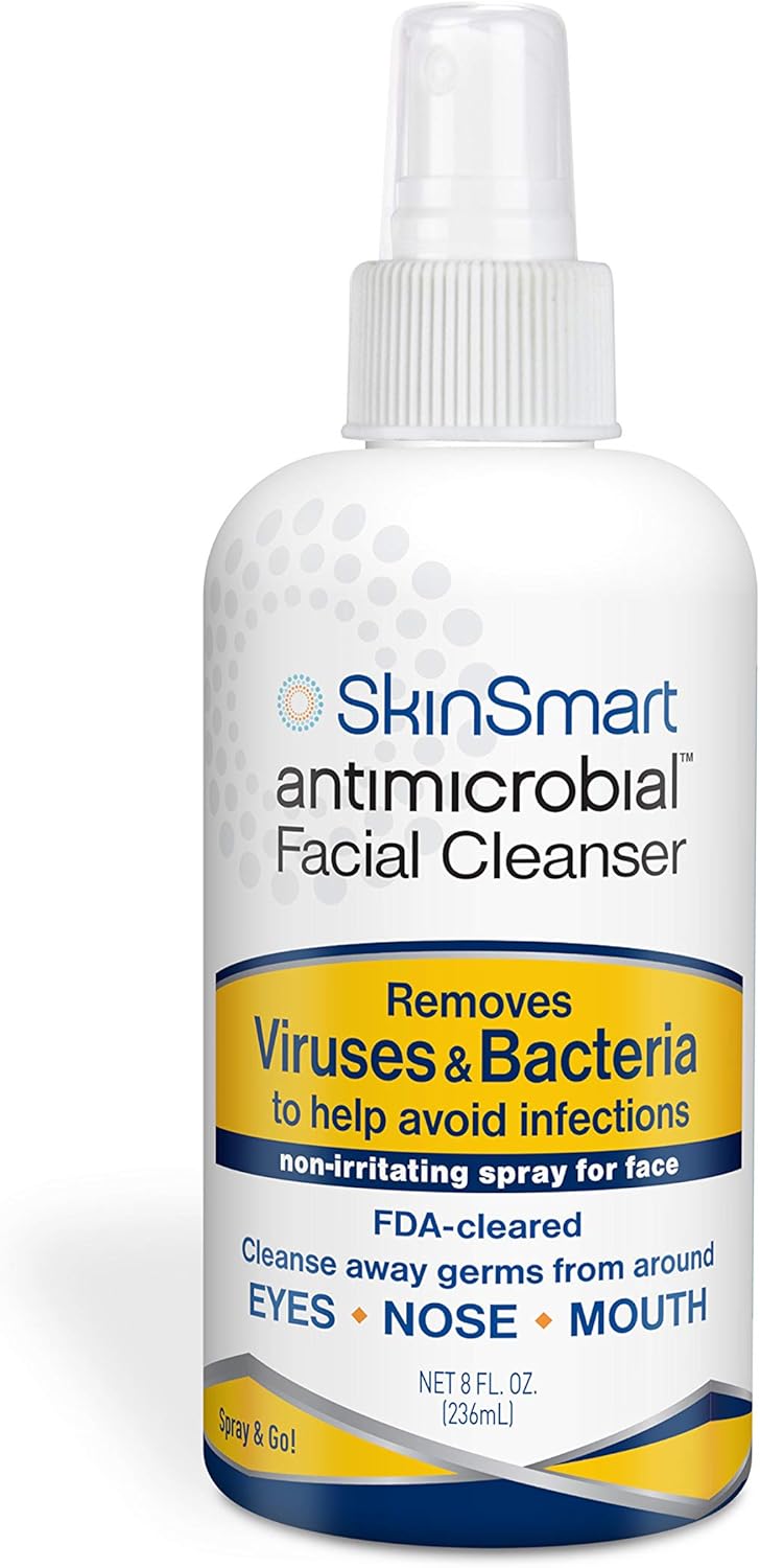 SkinSmart Antimicrobial Facial Cleanser Spray to Remove Viruses and ...