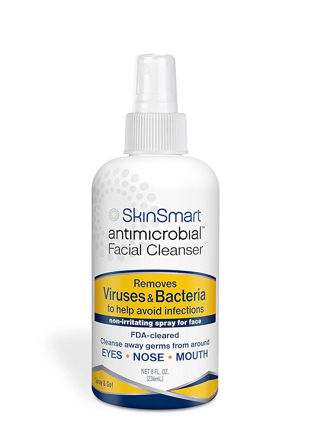 Amazon.com: SkinSmart Antimicrobial Facial Cleanser Spray to Remove ...