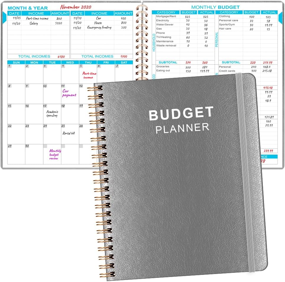 Amazon.com : Budget Planner & Monthly Bill Organizer with Pockets ...