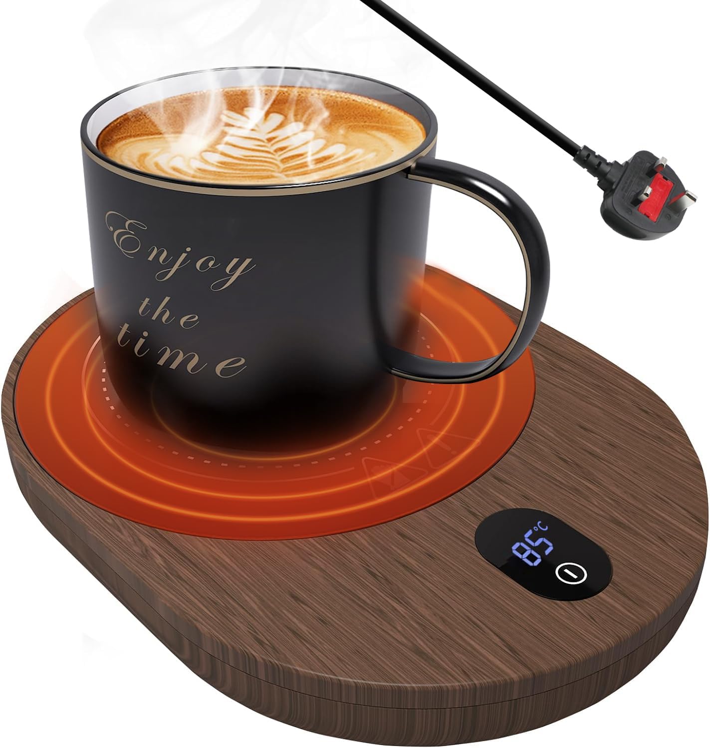 Mug Warmer Upgraded,MQUPIN Coffee Cup Warmer Coaster for Desk(45℃/55 ...