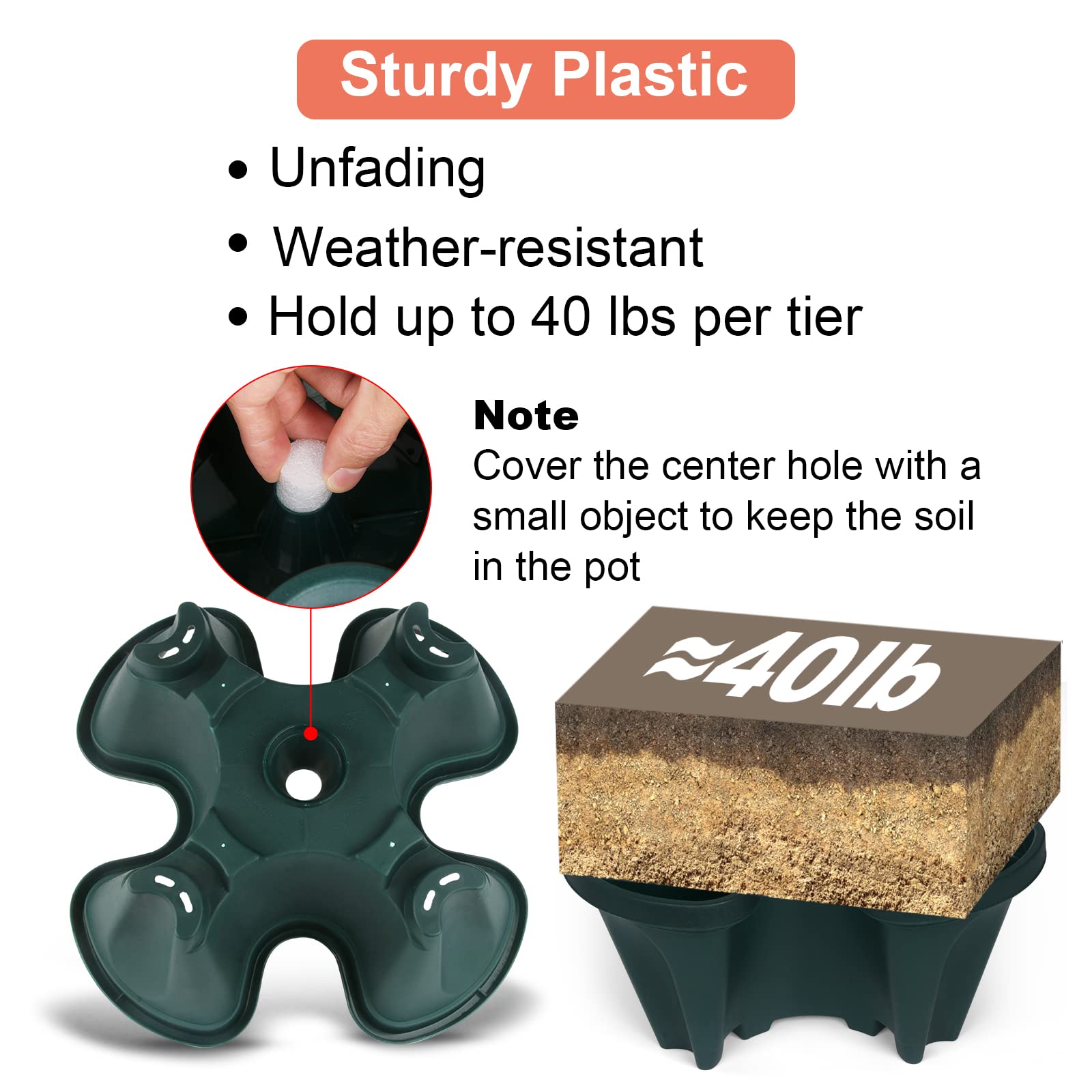 Snapklik.com : Vertical Planter 6 Tier Stackable Planters Garden ...