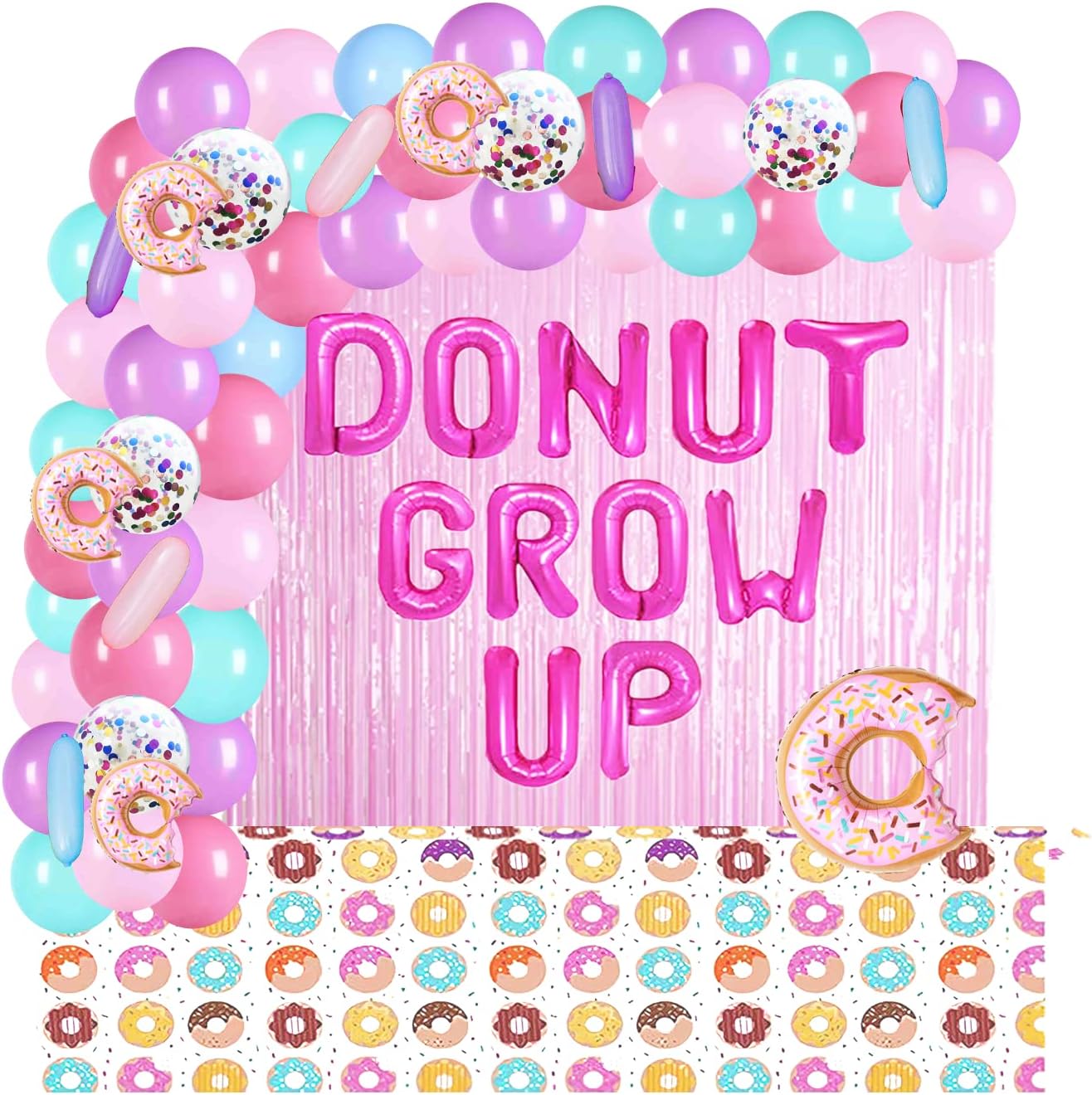 Amazon.com: Donut Grow Up Party Supplies,Donut Grow Up Party Supplies ...