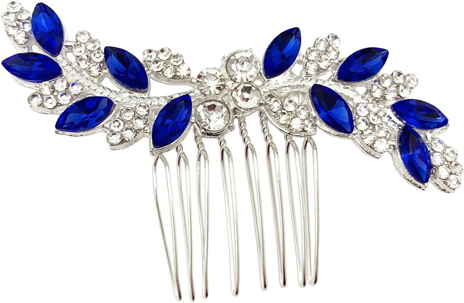 Amazon.com : PRETTYLIFE Bridal Crystal Hair Comb Small Wedding Alloy ...