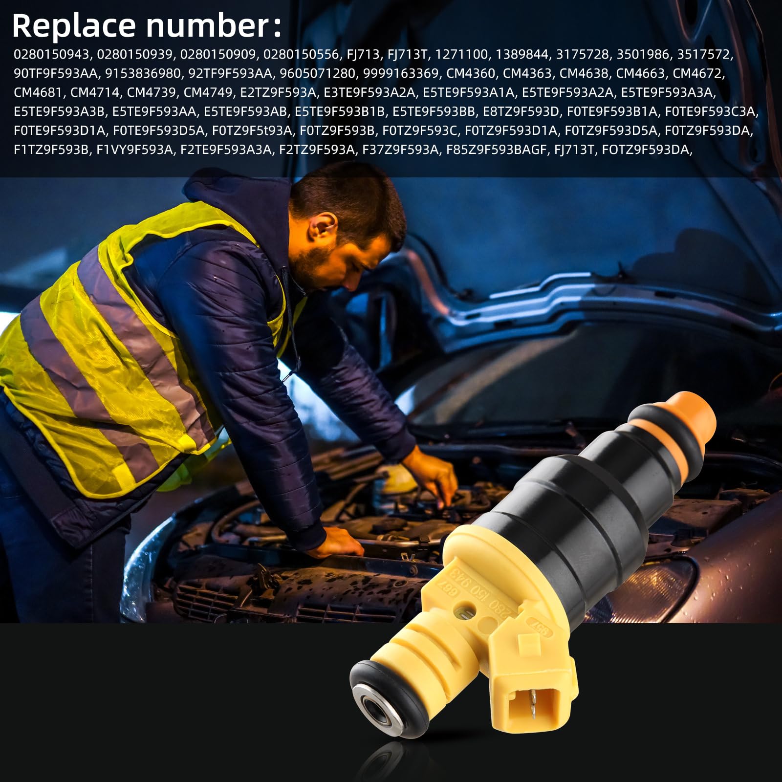 Snapklik.com : Koolertron 8PCS Fuel Injectors For Ford E150 E250 E350 ...