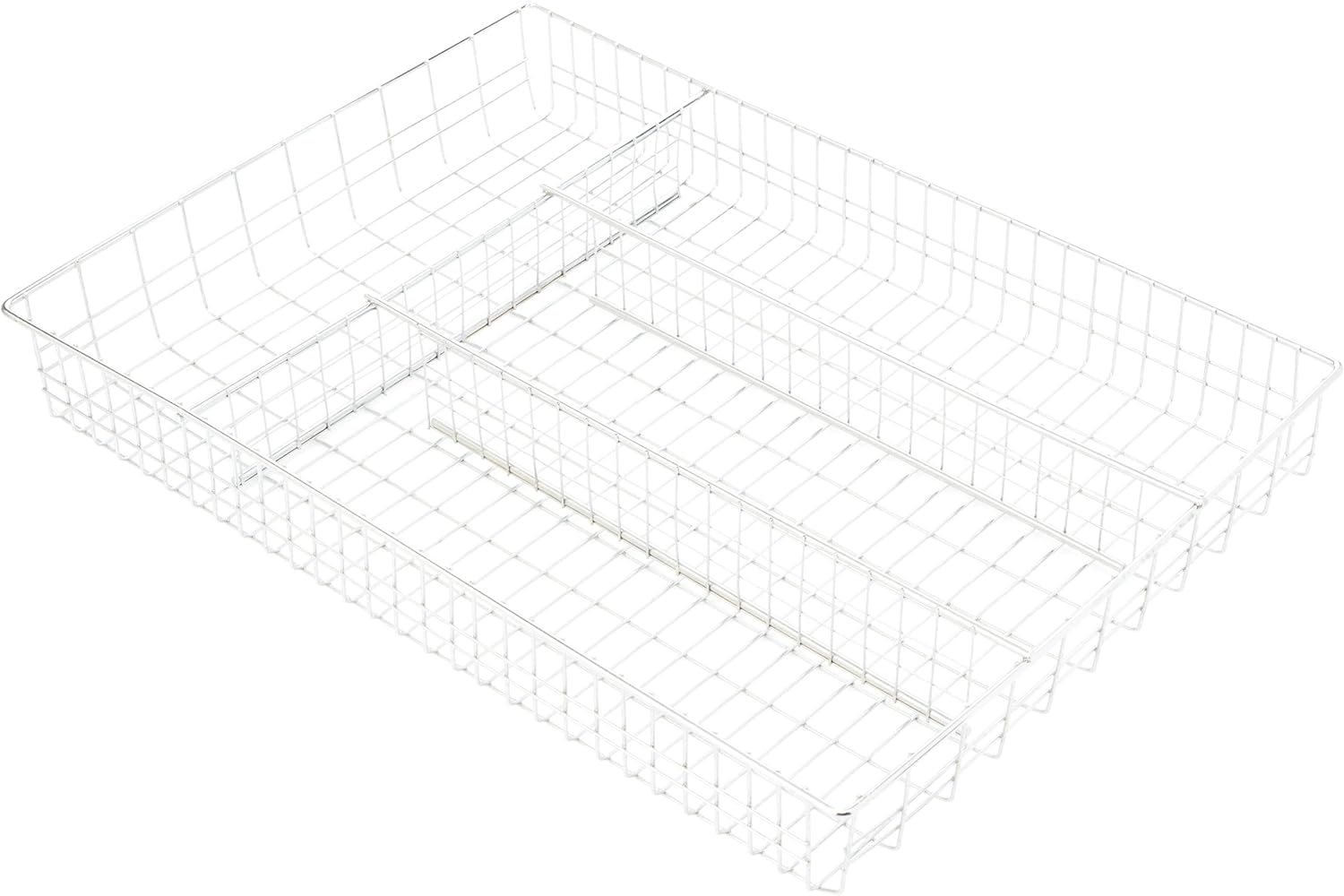 KitchenCraft Wire Cutlery Tray, Metal, Silver, 36 x 26 cm : Amazon.co ...