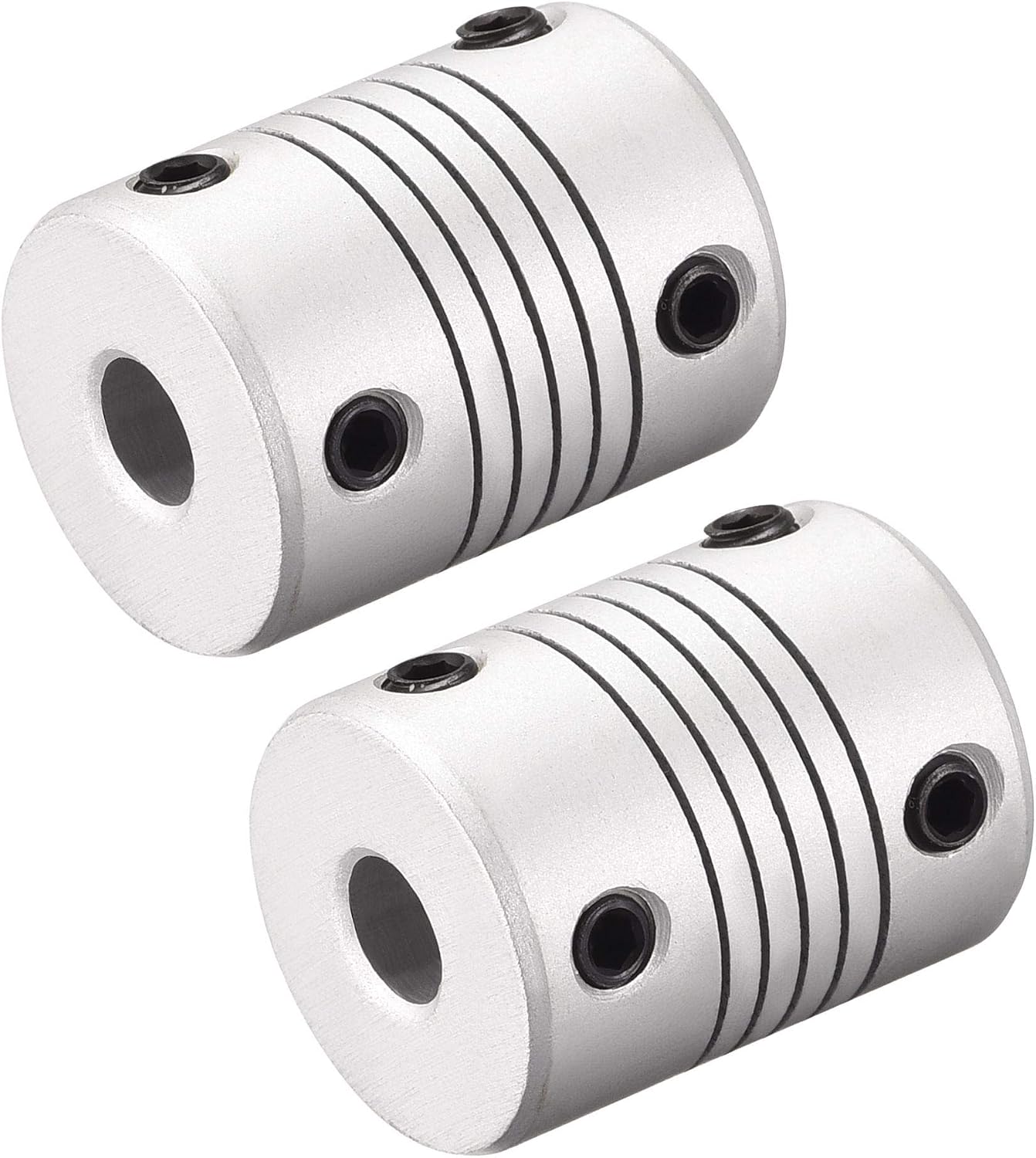 Amazon.com: uxcell 6.35mm to 10mm Aluminum Alloy Shaft Coupling ...
