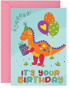 Central 23 Boy Birthday Card - Dinosaur Birthday Card - 'Roarr It’s ...