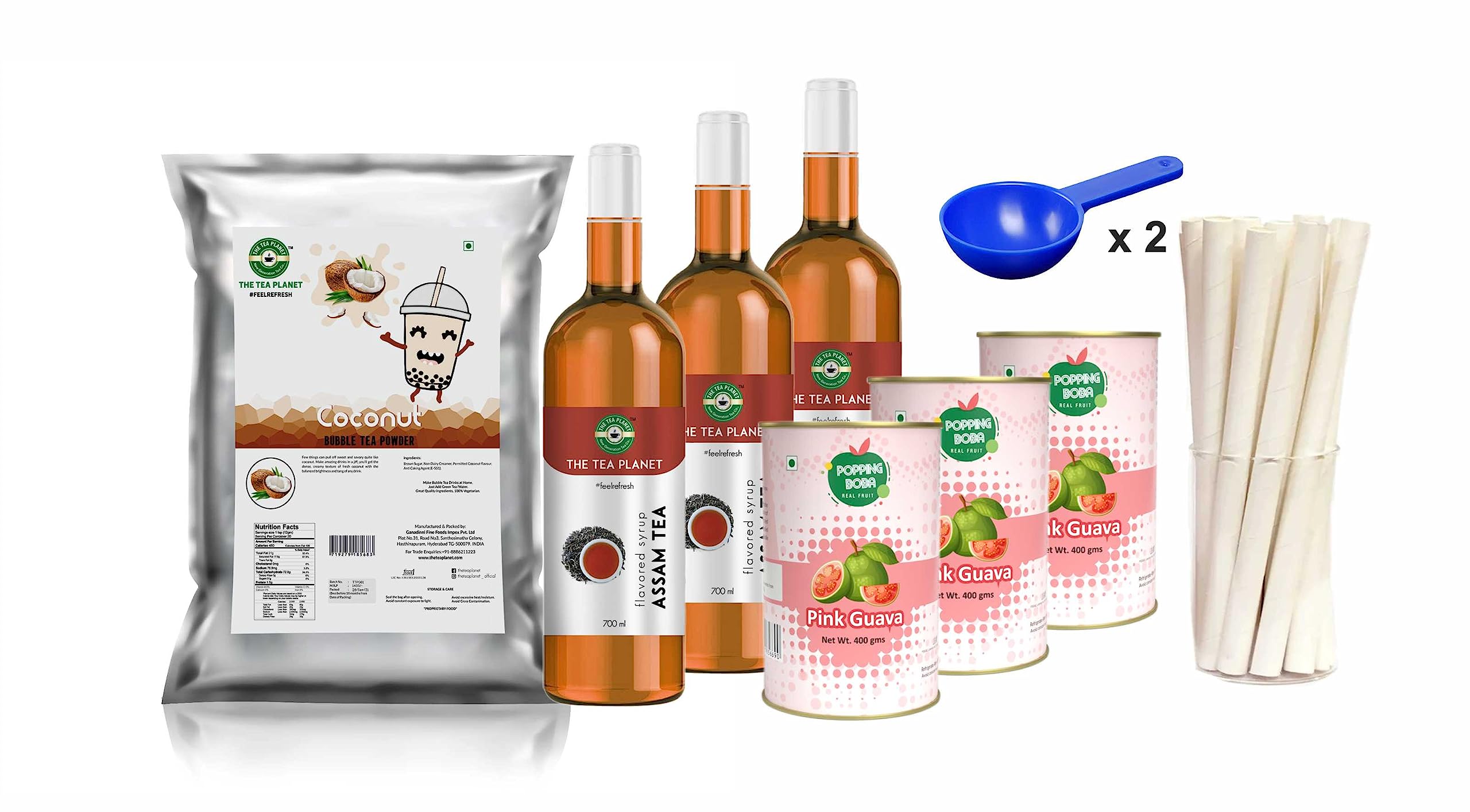 The Tea Planet Coconut Milk Bubble Tea Starter Kits - 65 Servings ...