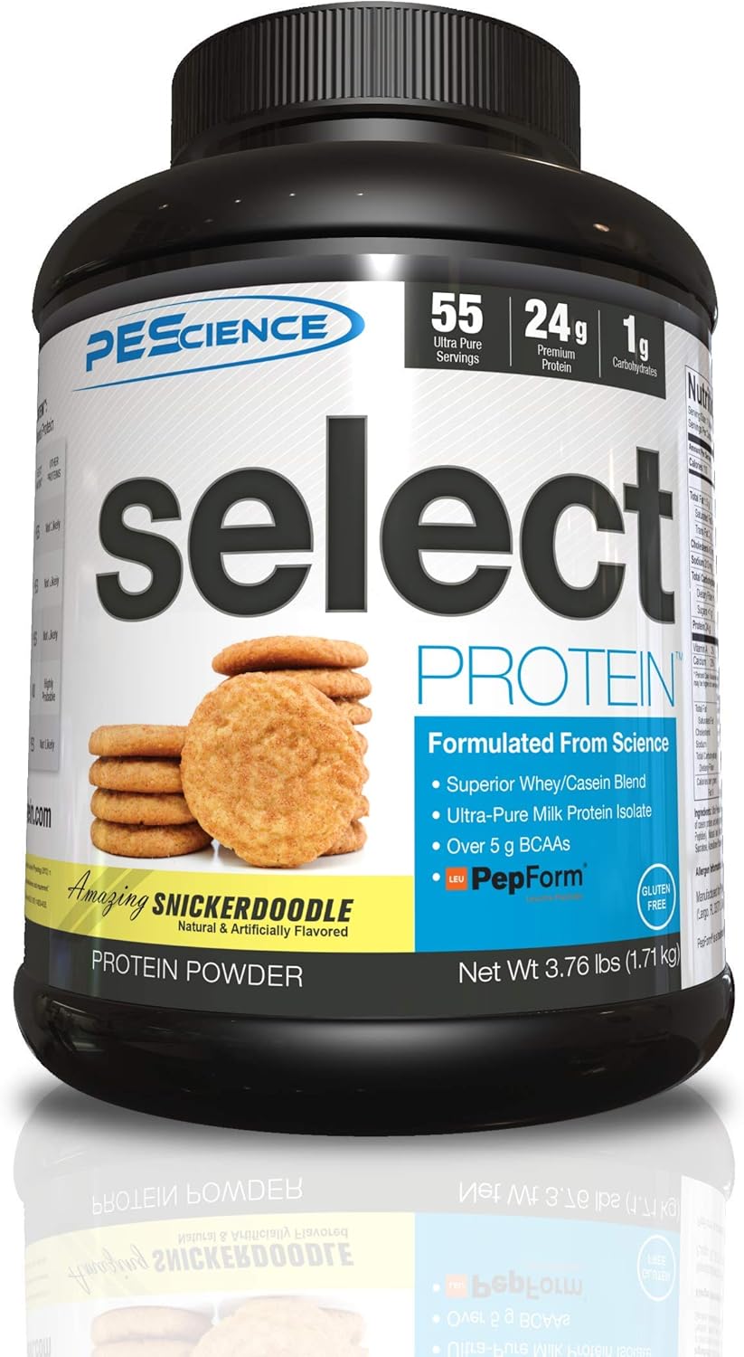 PEScience Select Low Carb Protein Powder, Snickerdoodle, 55 Serving ...