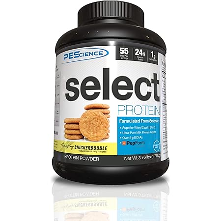 PEScience Select Low Carb Protein Powder, Snickerdoodle, 55 Serving ...