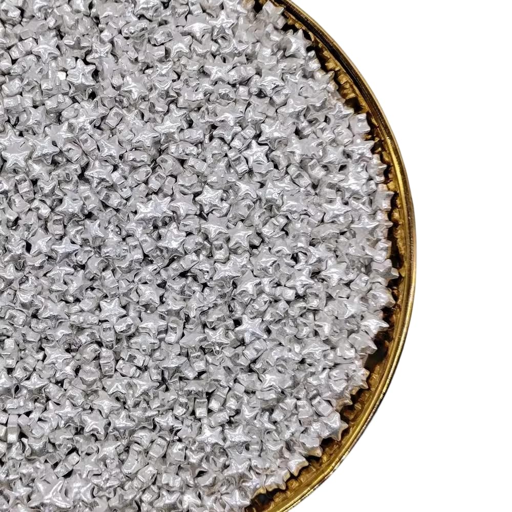 Snapklik.com : NIPEOR Silver Star Sprinkles For Cake Cupcake Decorating ...