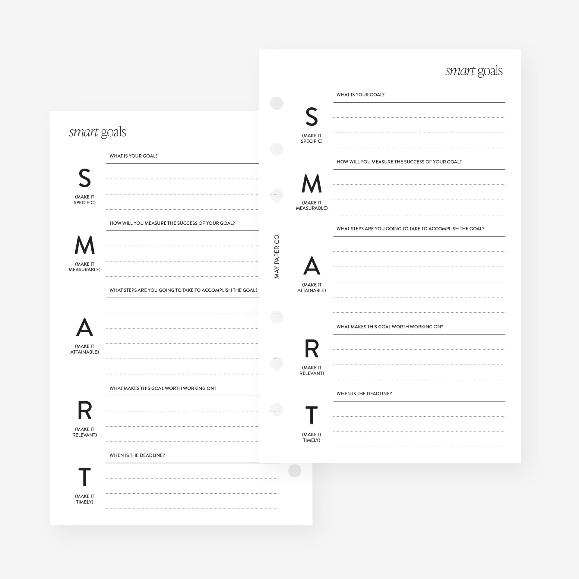 Amazon.com : Franklin Covey Compact SMART Goals Planner Insert Agenda ...