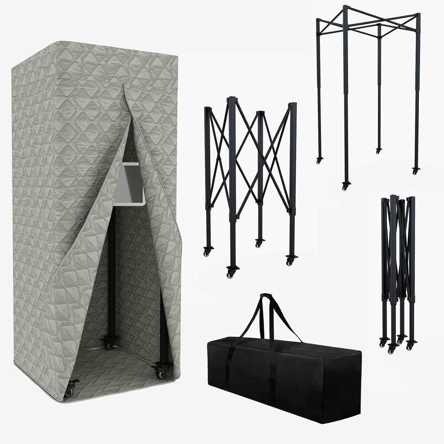 Amazon.com: Portable Foldable Recording Vocal Booth Studio Equipment ...