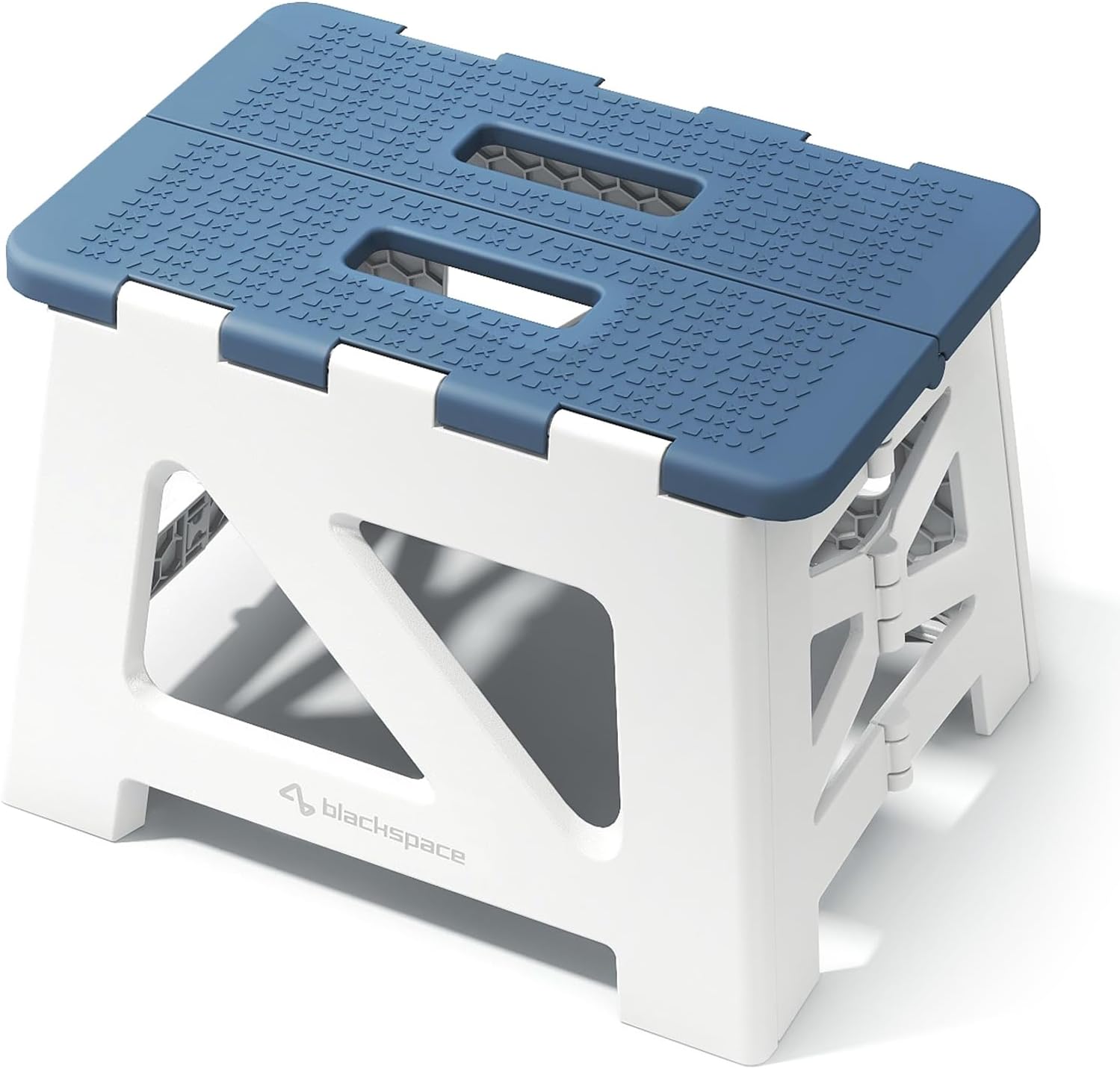BLACKSPACE Folding Step Stool with 9 Inch Height - Holds Up to 300 lbs ...