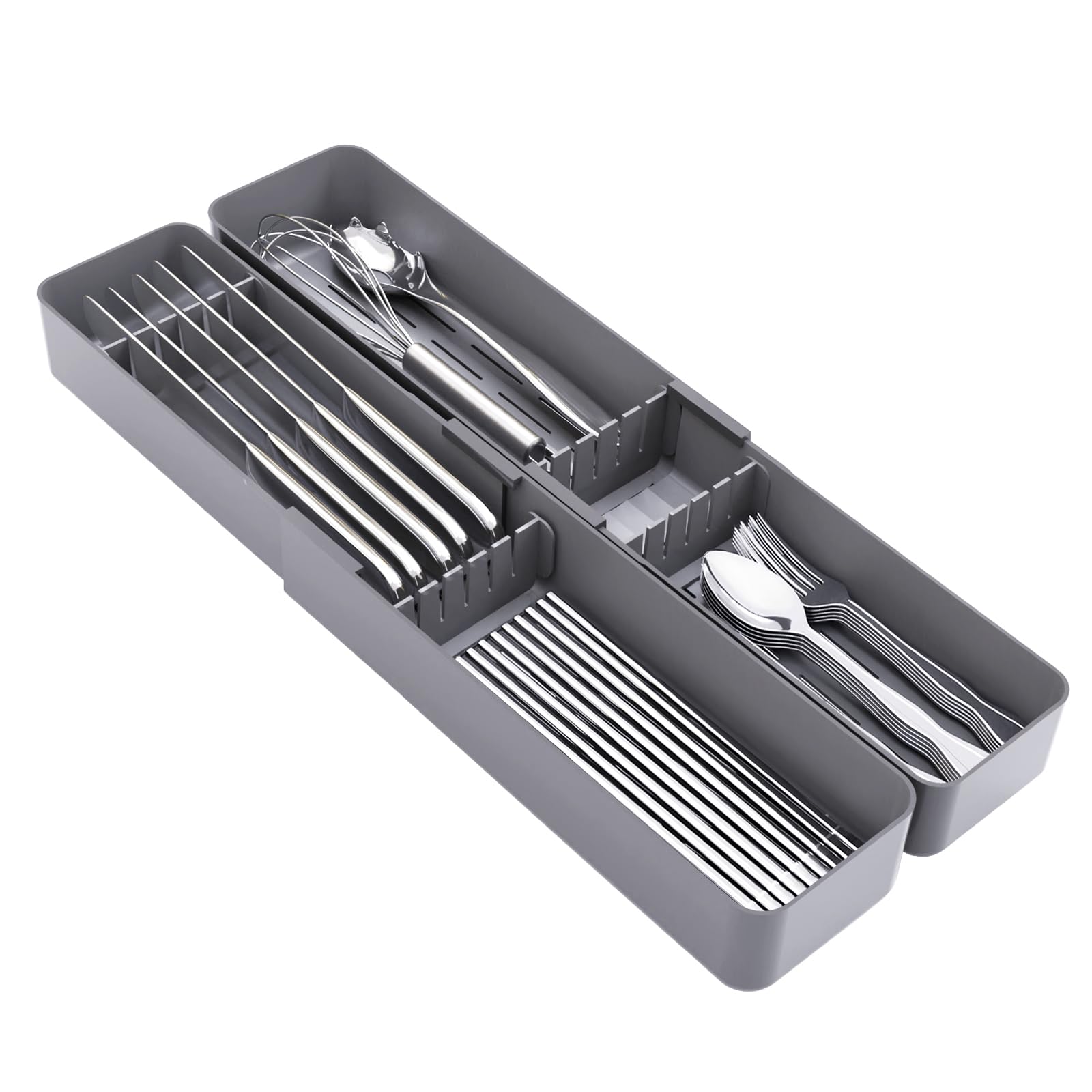 Amazon.com - AEARY Kitchen Drawer Silverware Organizer, Adjustable ...