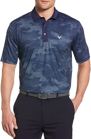 Amazon.com: Callaway Men's Golf Polo Shirt | Performance Fabric ...