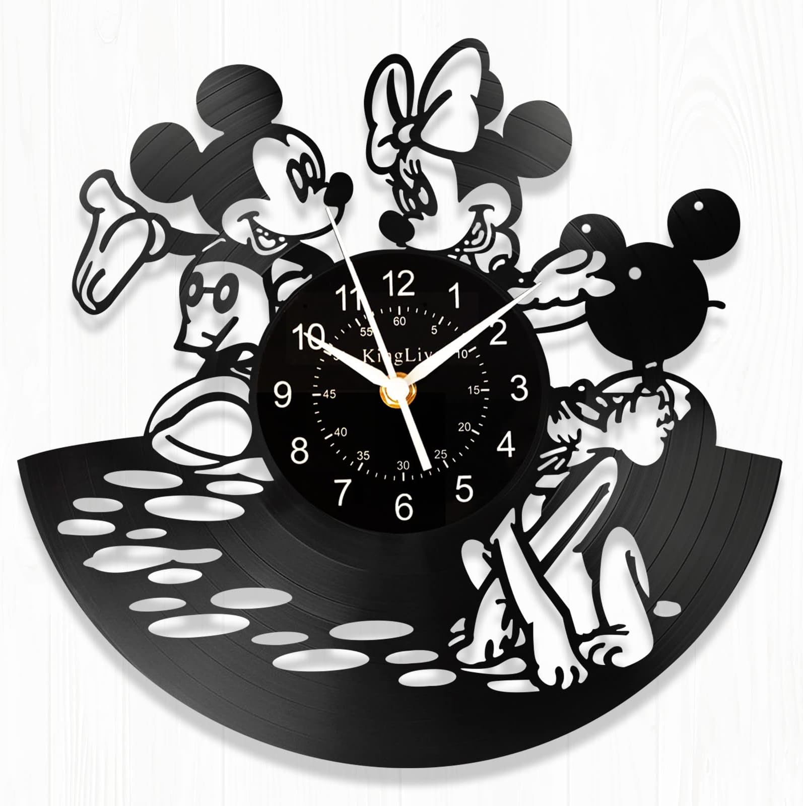 Amazon.com: BOVIZIPY Cartoon Mick Mouse Clock LED 12 Inch 7-Colors ...