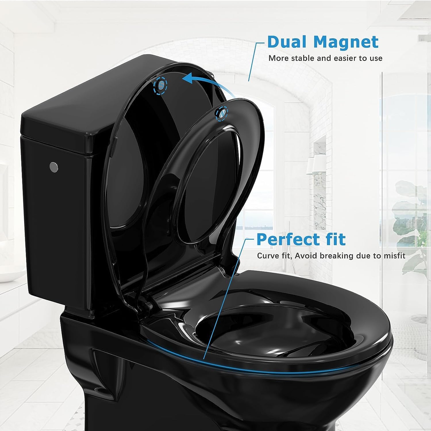 Black Toilet Seat Potty Training Baby Potty Training Seat & Toilet