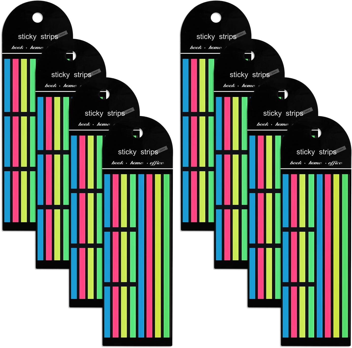 2560Pcs Highlighter Tape, Transparent Sticky Tabs Highlight Long ...