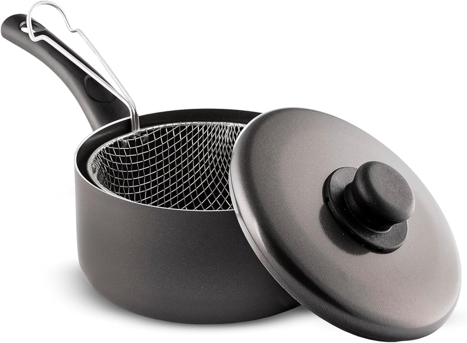 TRENDSETTERS Chip Pan with Basket - Non Stick Deep Fryer Chip Pan ...