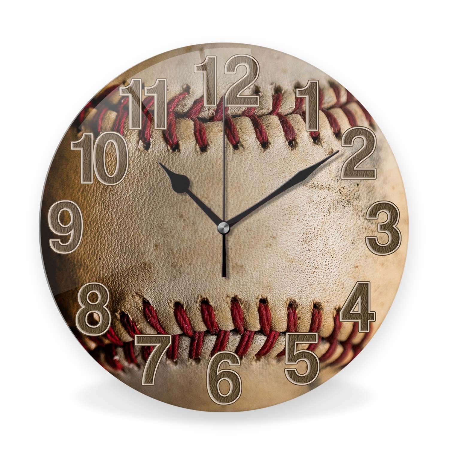 Amazon.com: ACOZUHSE Silent Non-Ticking Sport Theme Wall Clocks ...