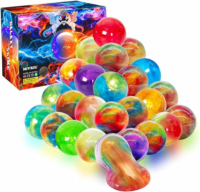 Amazon.com: Ball Slime Party Favors 24 Pack, Super Soft and Scented ...