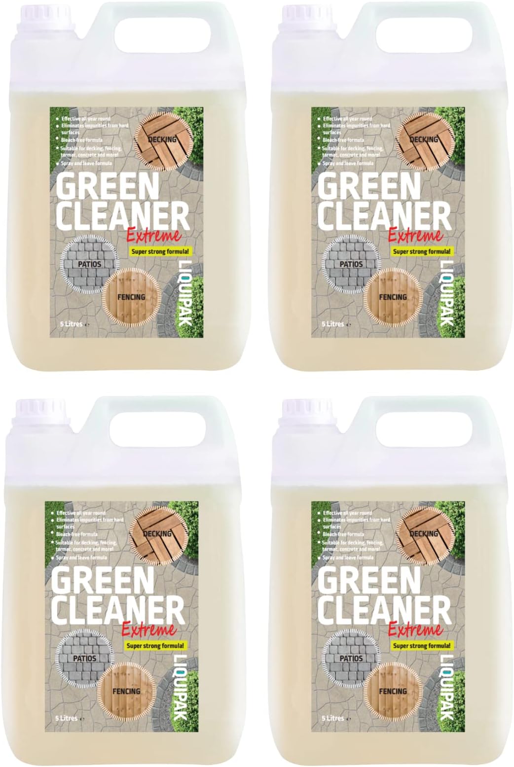 Jarder Spray & Leave 4 x 5 Litre Concentrate Cleaner - Patio Fencing ...