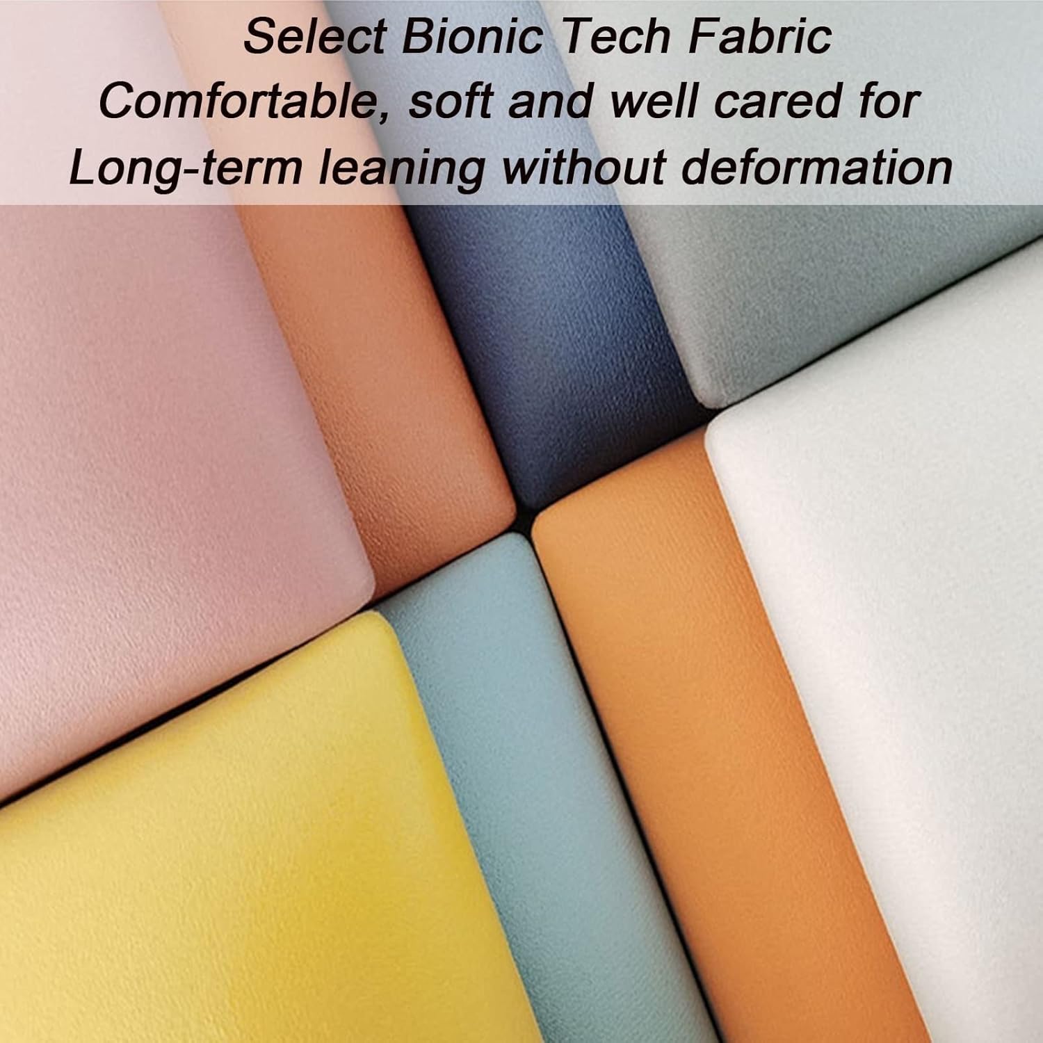 XILYZMO Upholstered Wall Panels, 3D Self Adhesive Leather Wall Cushion ...