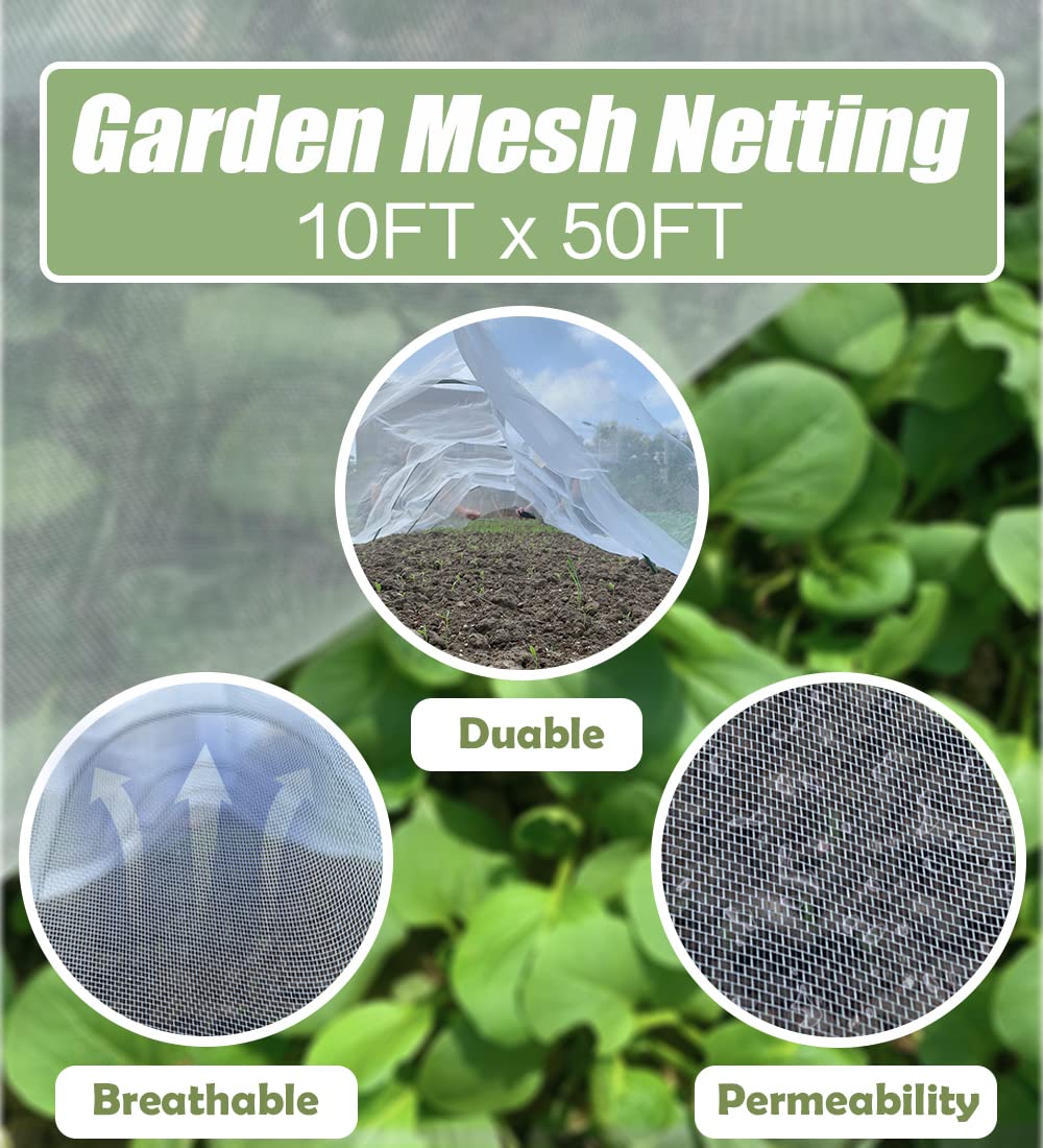 Snapklik.com : Garden Netting, Plant Covers 10 X 50Ft Ultra Fine Mesh ...