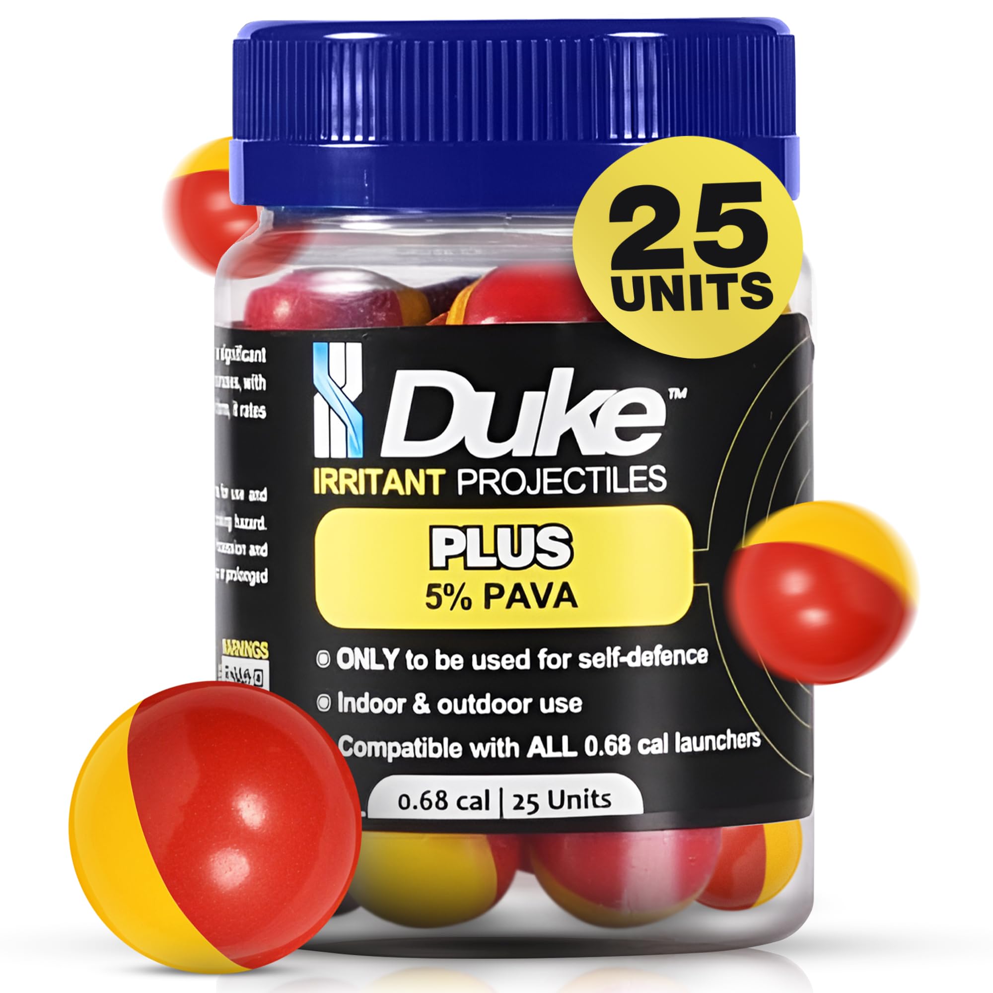 Duke Plus 68 Caliber Self Defense Balls Non Lethal 68 | Desertcart INDIA