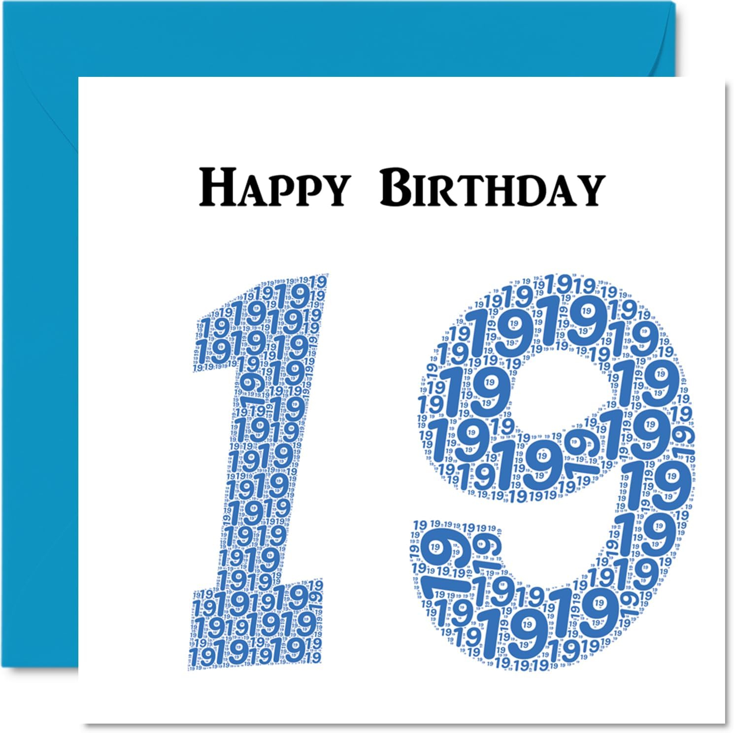 Fun 19th Birthday Cards for Men - Shapecloud - Happy Birthday Card for ...