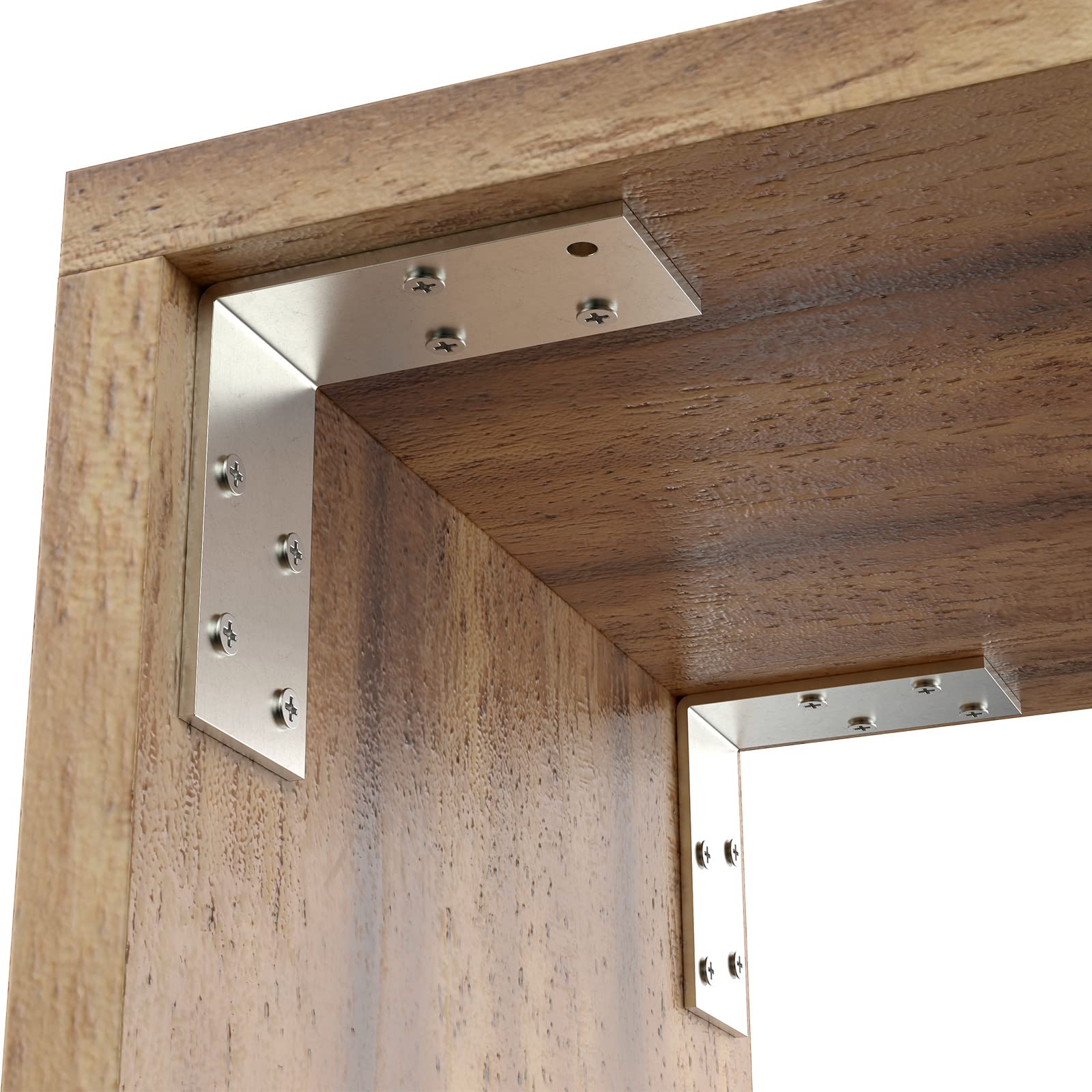 KOMOHOM (25 Pcs) L Brackets Heavy Duty 12-ga Angle Bracket 3"x3" Angle ...