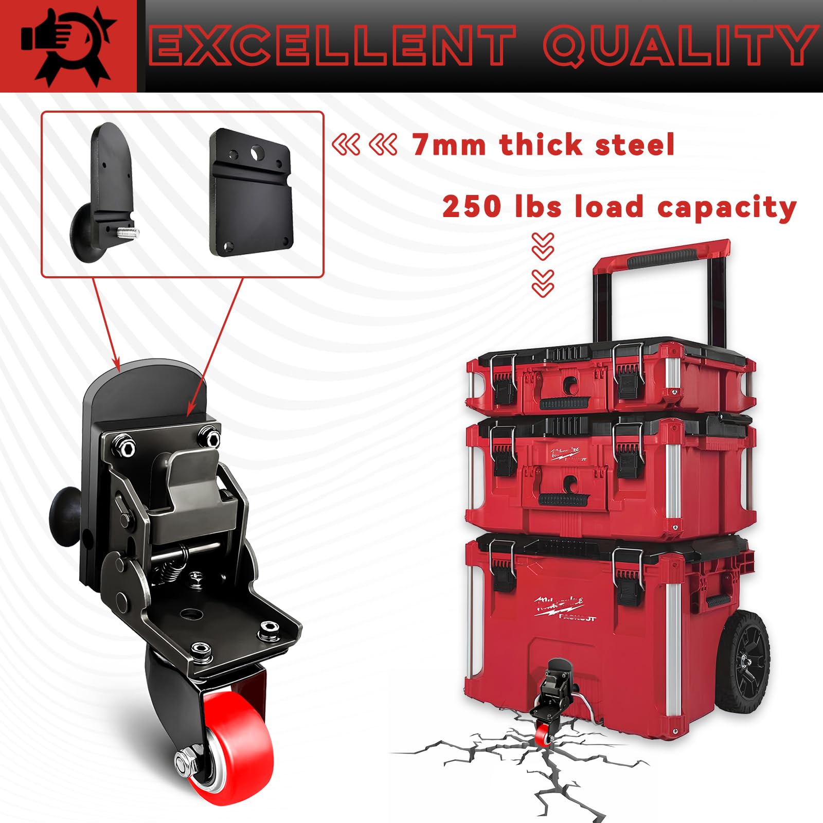 Snapklik.com : Upgraded Steel Construction Front Wheels, Heavy-Duty ...