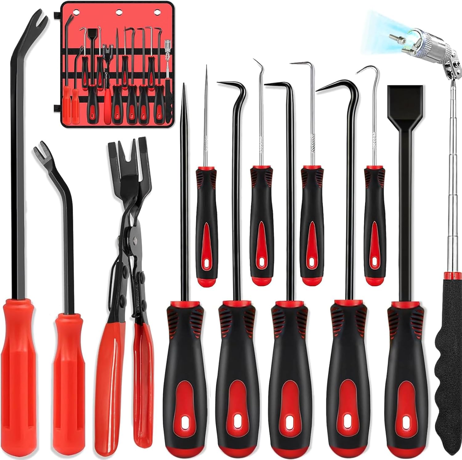 Amazon.com: 13 Pcs Mechanic Hook and Pick Tool Set with Auto Clip ...