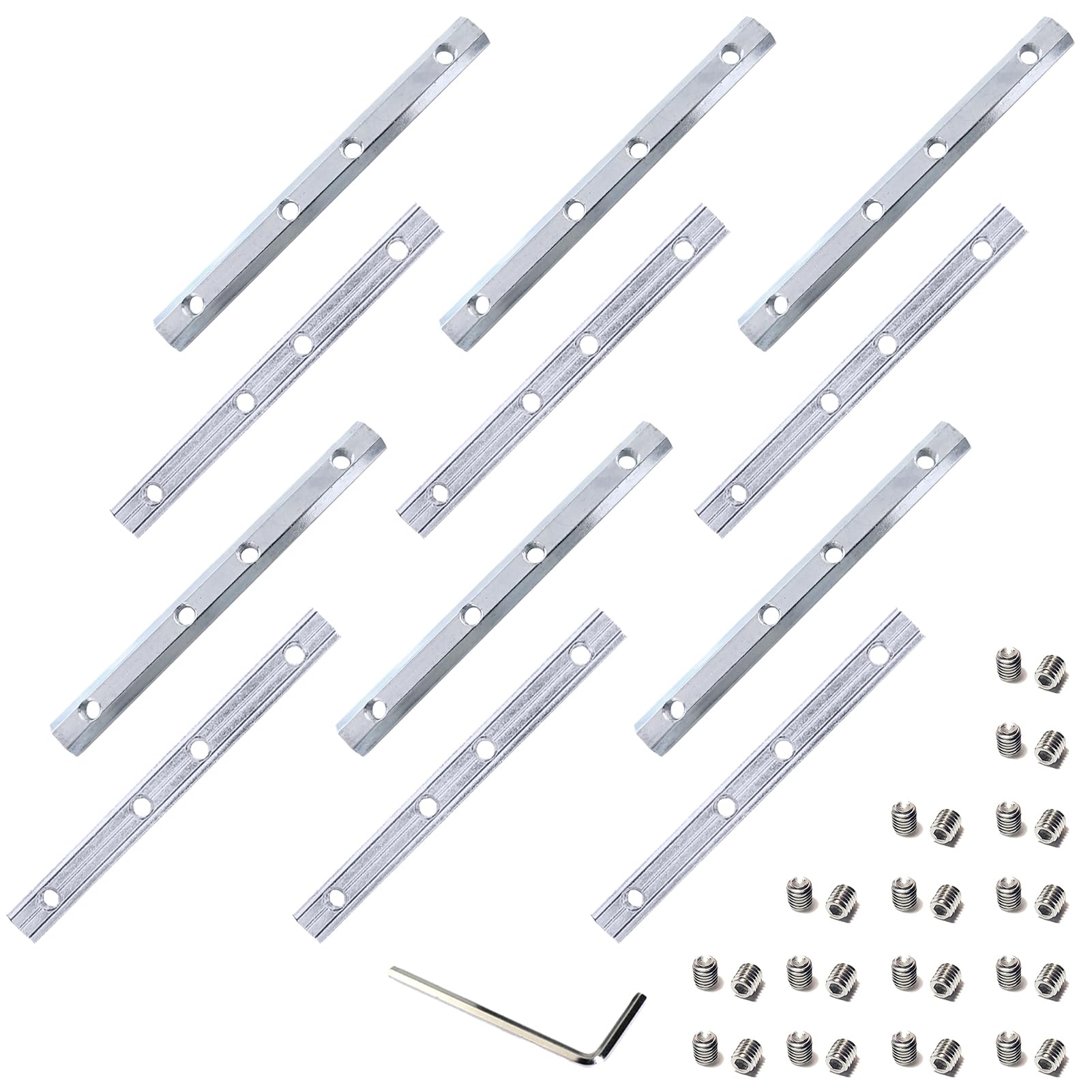 Amazon.com: 12pcs 2020 Aluminum Extrusion Straight Line Connector ...