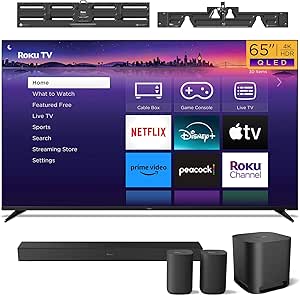 Amazon.com: Roku 65-Inch Pro Series QLED RokuTV, 4K, 2021, Wireless ...