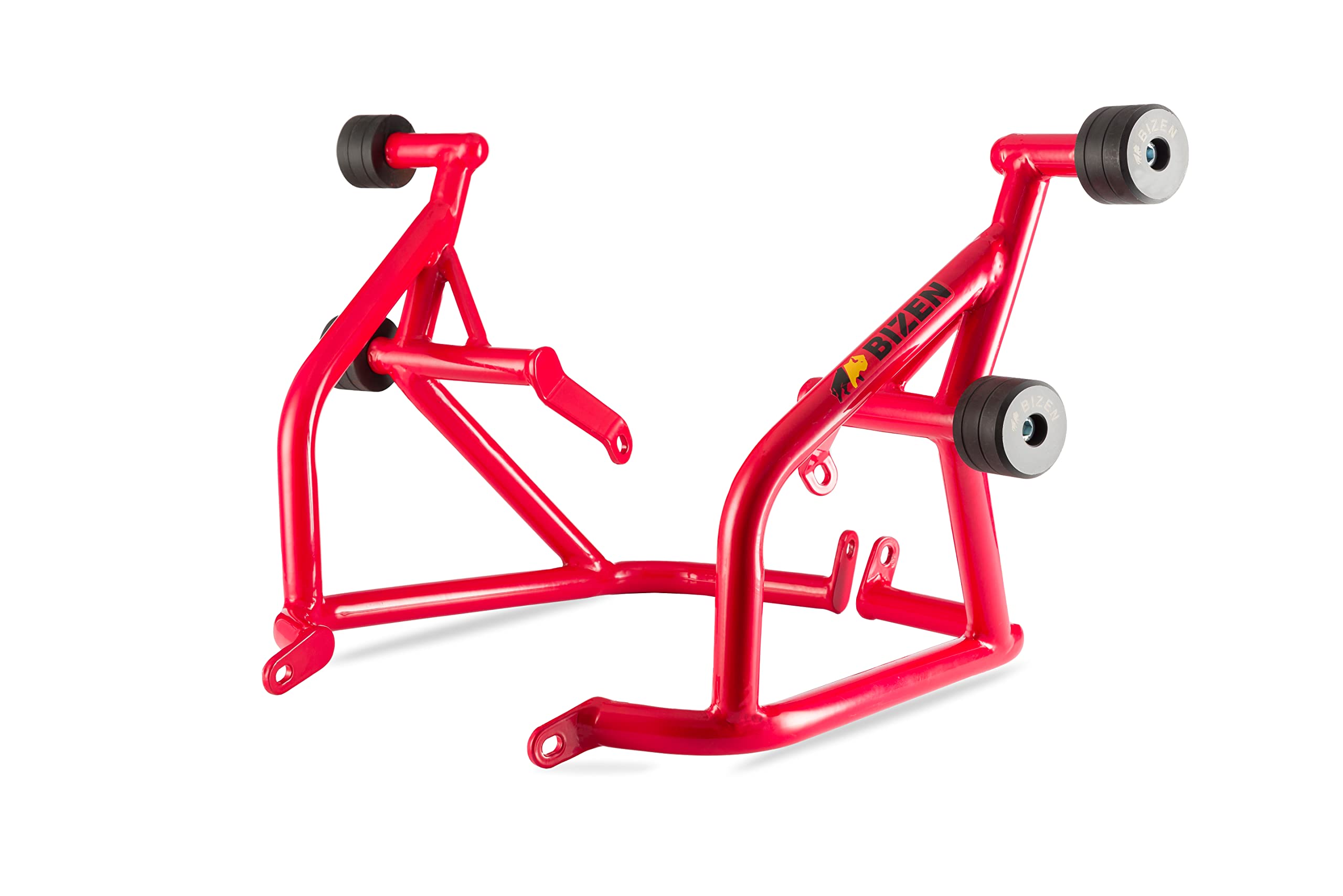 Bizen Premium Crash Guard with Frame Sliders - Red(Compatible with BMW ...