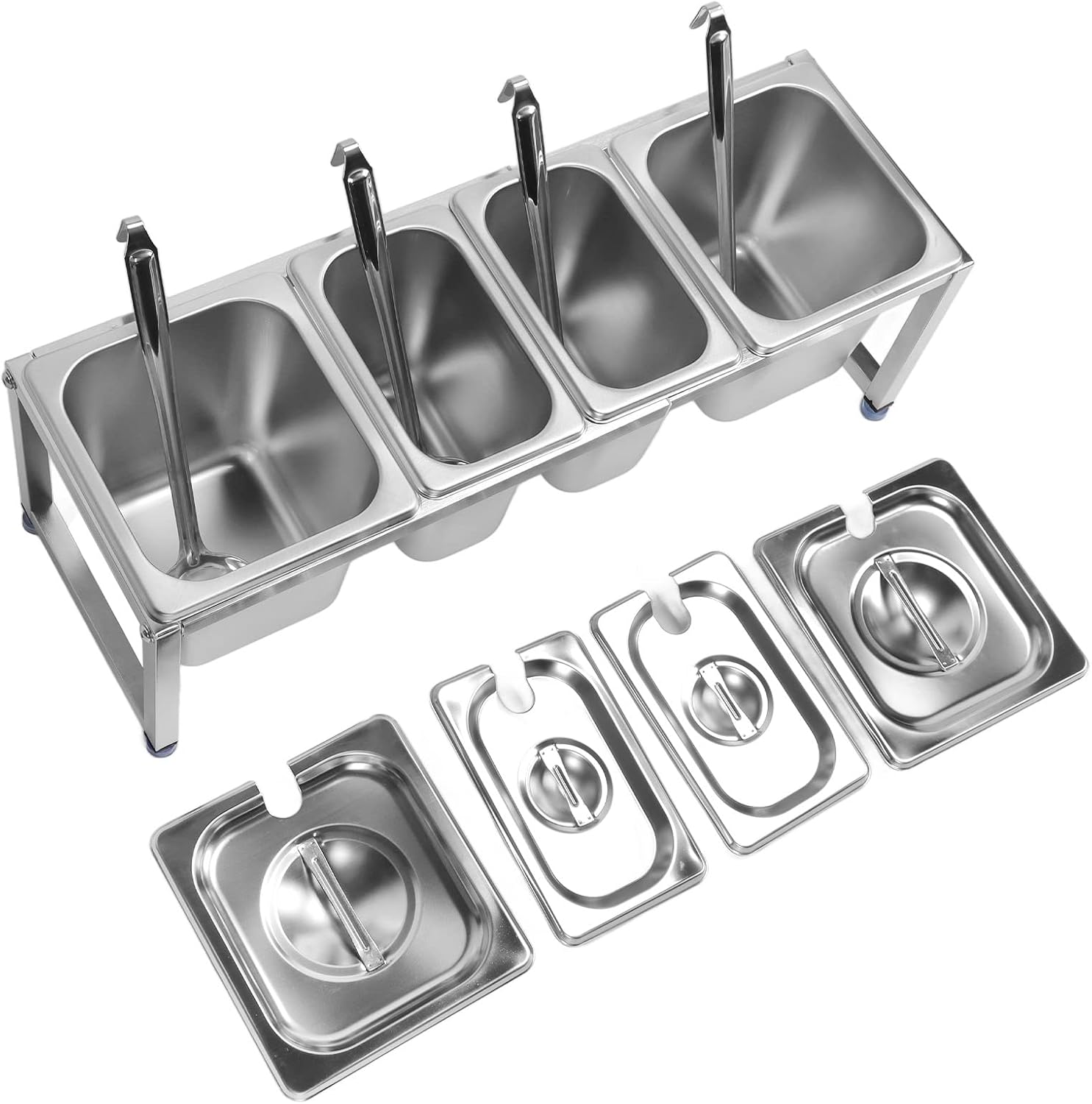 Amazon.com: Catering Supplies Condiment Spice Rack Shelf, Stainless ...