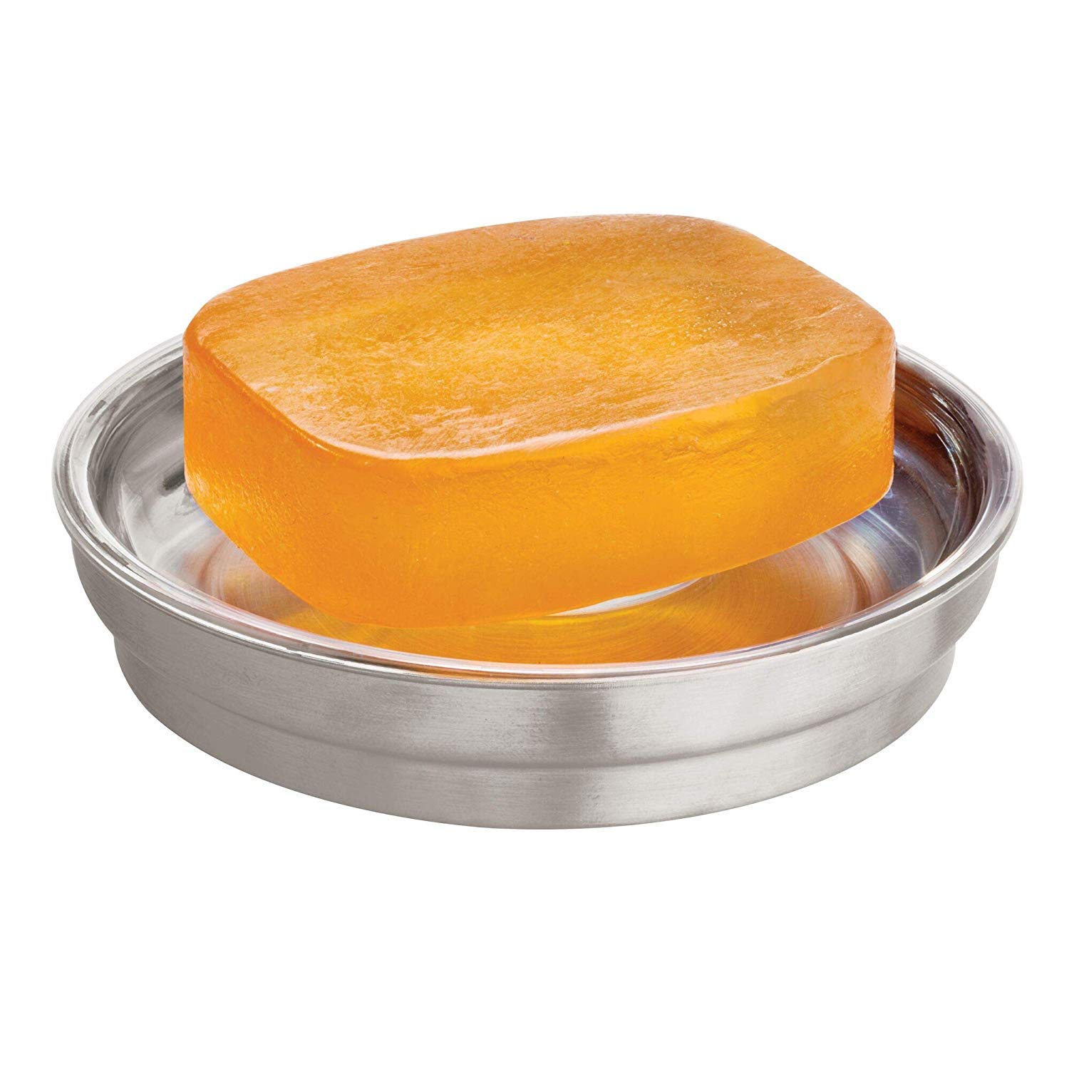 Amazon.com: iDesign - 28000 Austin Bar Soap Dish - Clear and Brushed ...