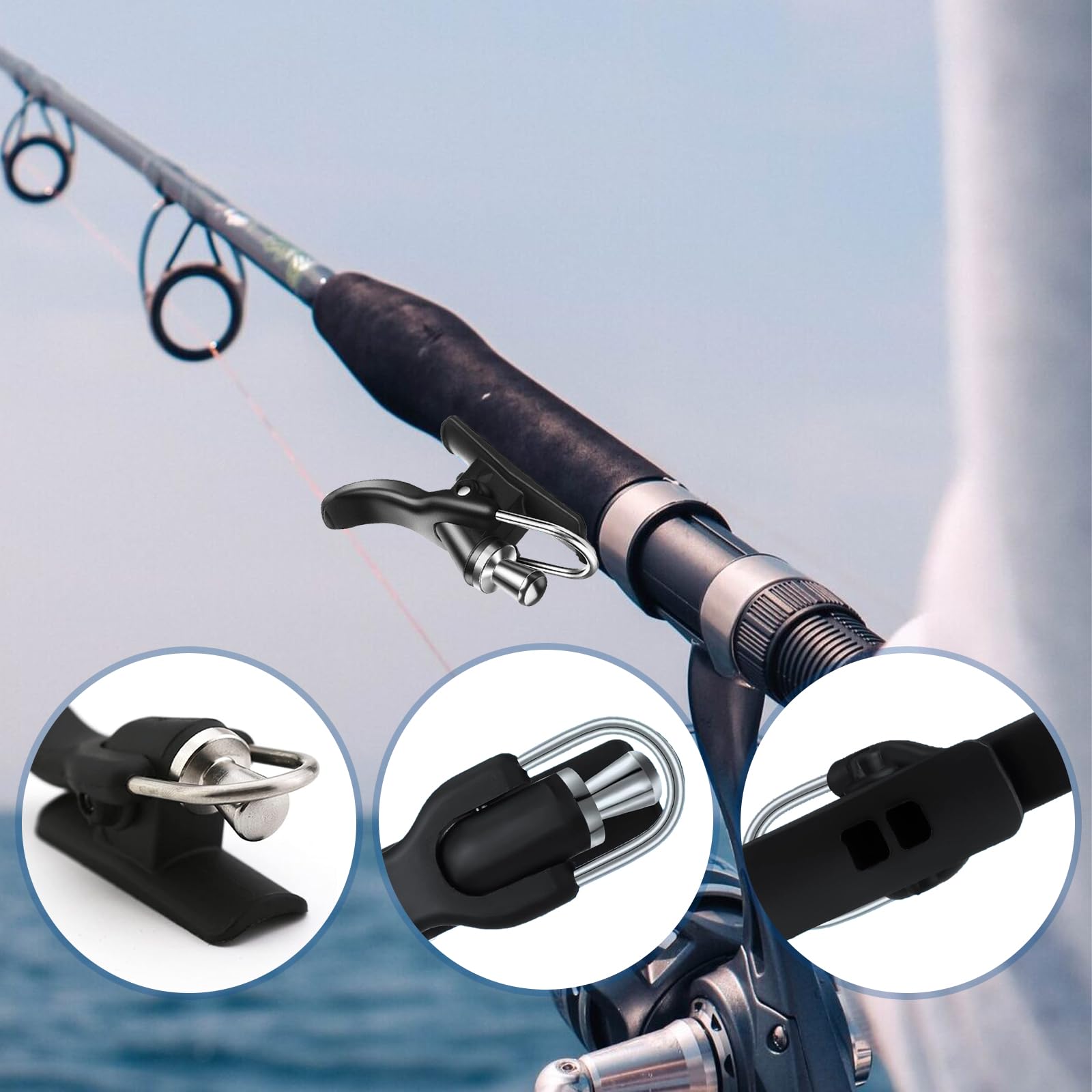 Snapklik.com : 4 Pcs Cast Cannon Surf Fishing Trigger, Aid Sea Fishing ...