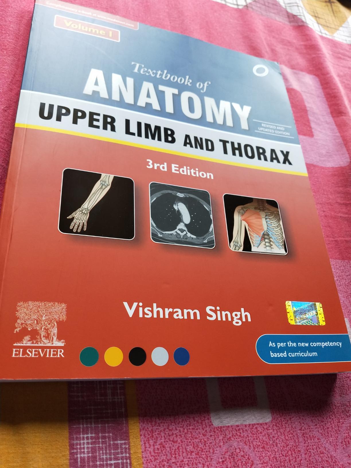 Buy Textbook of Anatomy: Upper Limb and Thorax, Vol 1, 3rd Updated ...