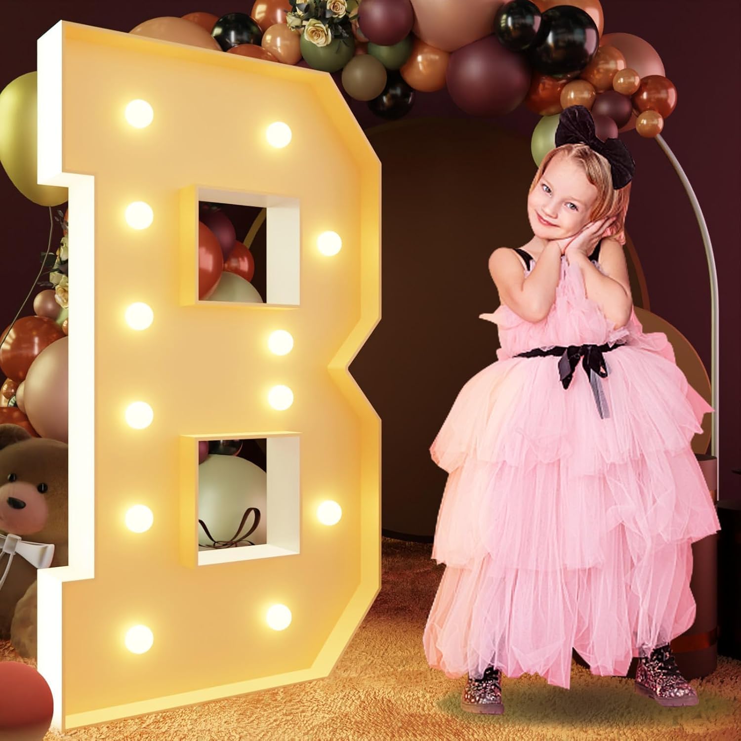 Amazon.com: imprsv 4FT Marquee Light Up Letters, Large Light Up Letters ...