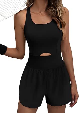 Amazon.com: BMJL Womens Workout Athletic Romper One Piece Jumpsuits ...