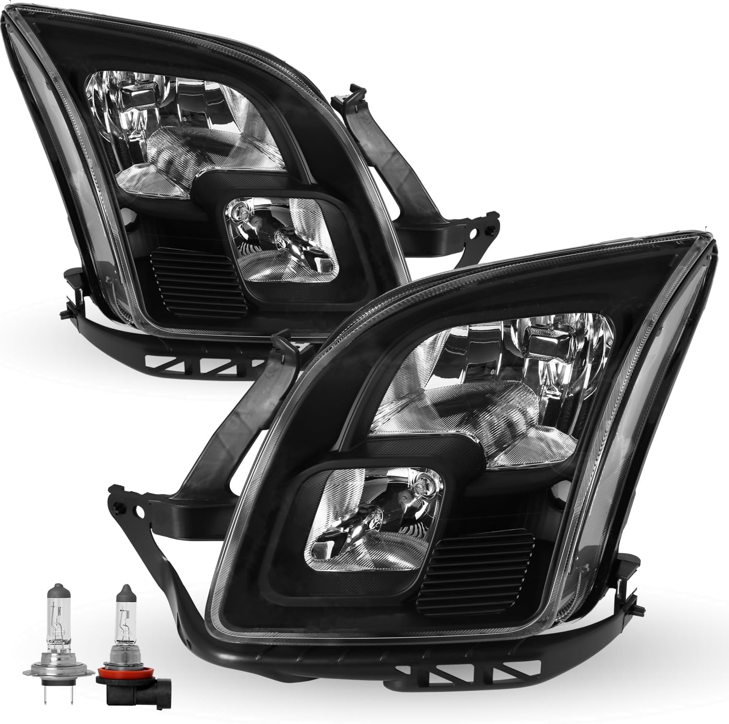 Amazon.com: TUSDAR Headlight Assembly Set for 2006-2009 Ford Fusion ...
